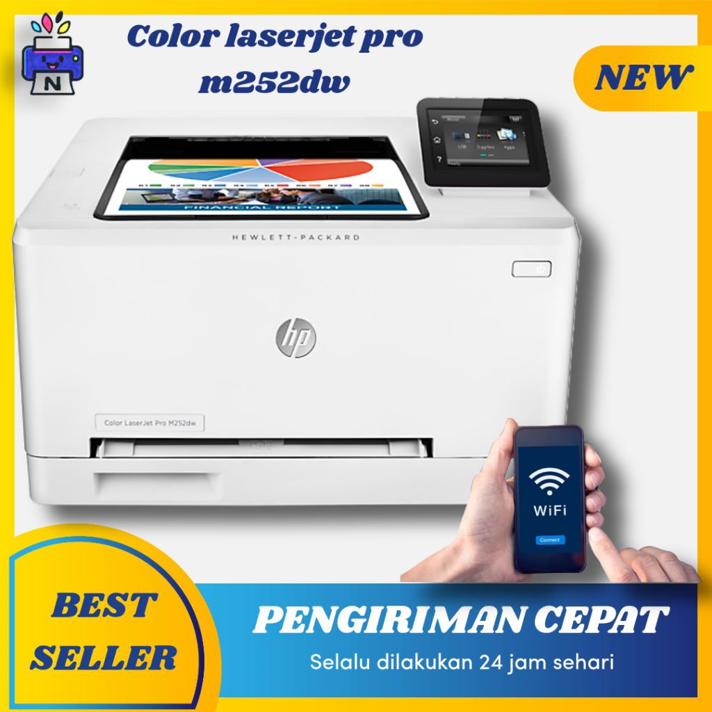 Jual printer color laser jet pro m252dw | Wi‑Fi USB Ethernet NFC ...