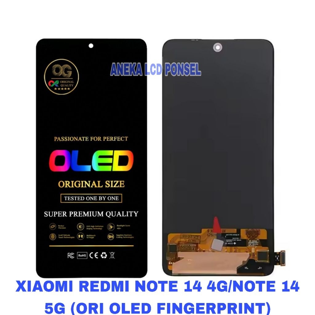 Jual LCD XIAOMI REDMI NOTE 14 4G/NOTE 14 5G (ORI OLED FINGERPRINT ...
