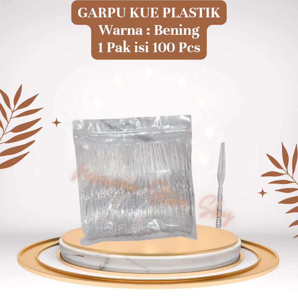 Jual (100 Pcs) Garpu Kue Plastik Mini / Garpu Buah Mini Bening | Shopee ...