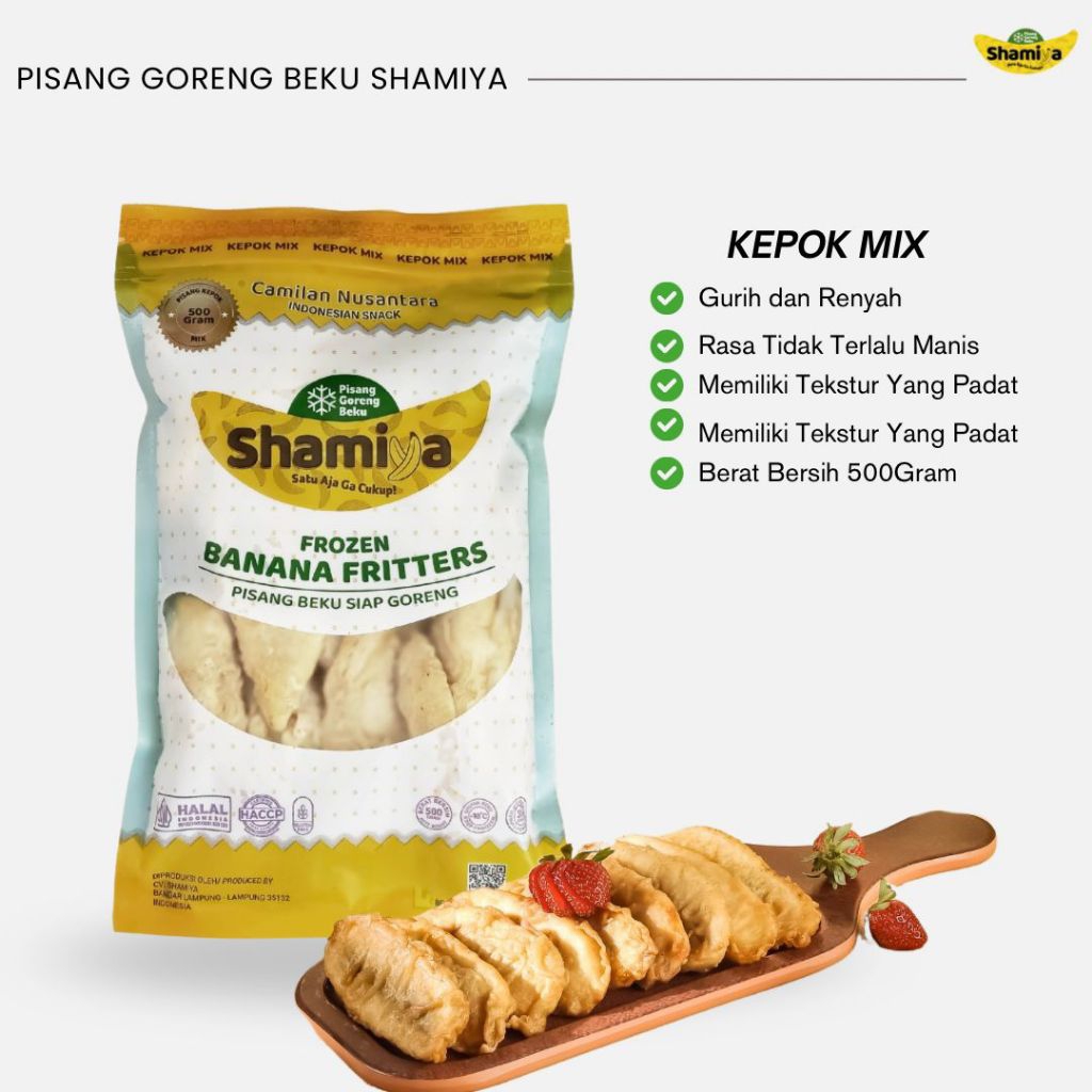 Jual OFFICIAL STORE Pisang Goreng Beku Shamiya-KEPOK MIX 500Gr | Shopee Indonesia