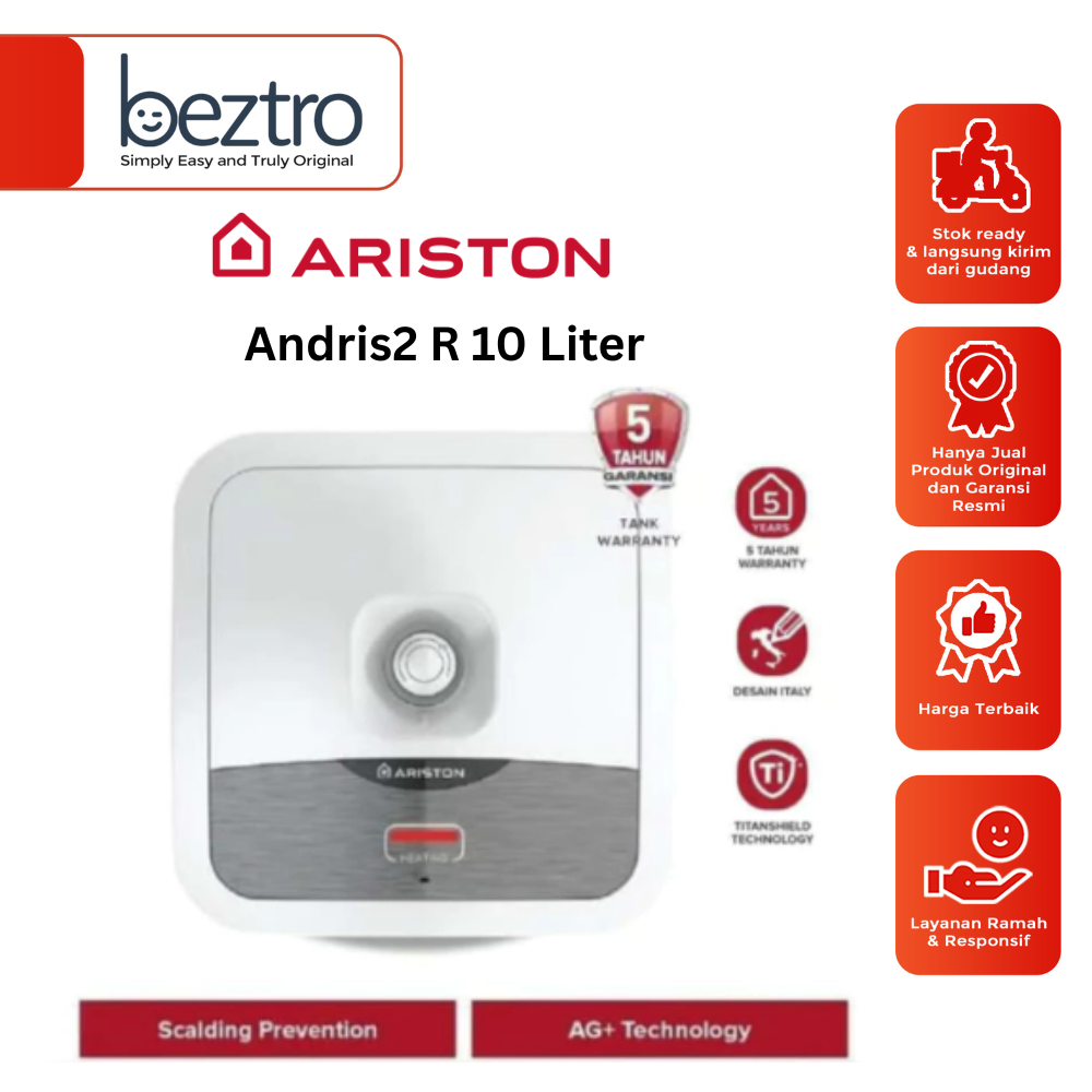 Jual Ariston Water Heater Andris2 R 10L 200W with ELCB AN210R200ID Pemanas Air Electric | Shopee ...