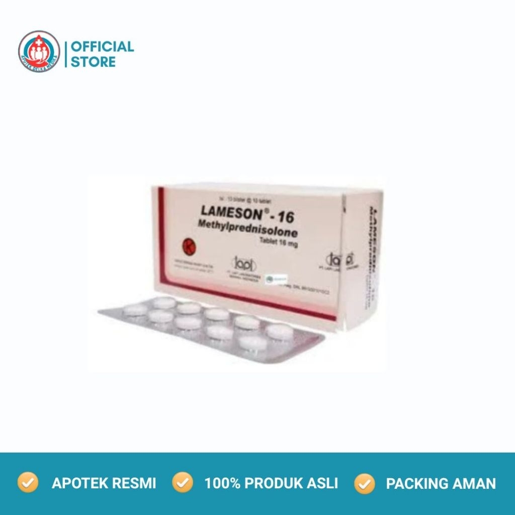 Jual LAMESON 16 MG JUAL PERLEMBAR ISI 10 TABLET | Shopee Indonesia