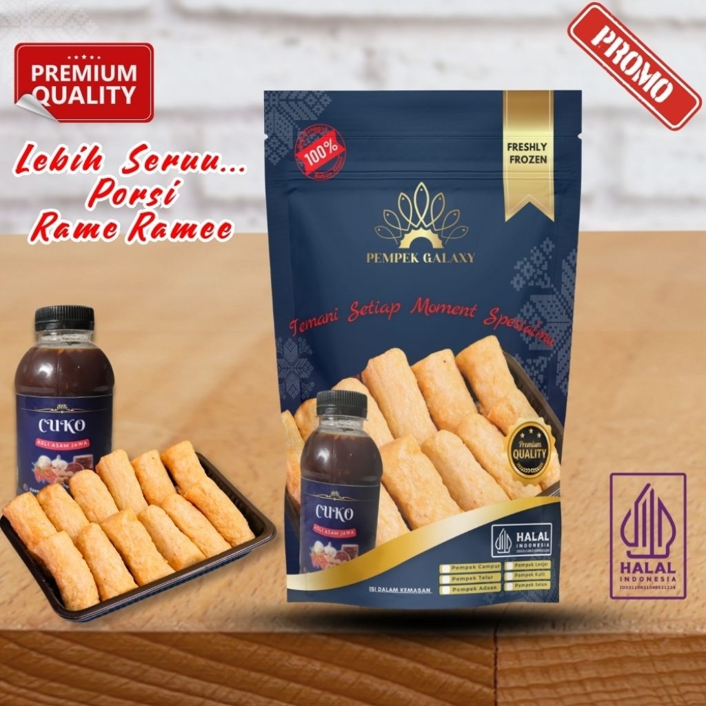 Jual Pempek Galaxy Lenjer kecil ikan Tenggiri Asli isi 12 pcs | Shopee ...