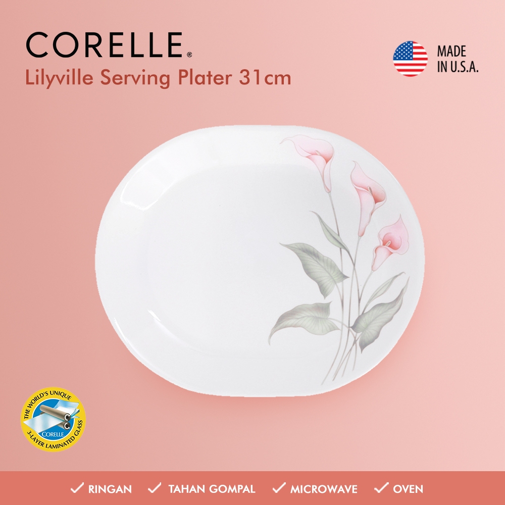 Jual Lilyville Serving Platter 31cm / Piring Saji Oval | Shopee Indonesia