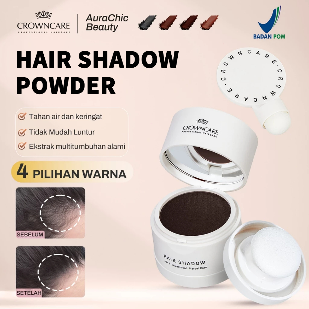 Jual Crowncare Hair Shadow Powder, Cocok Untuk Menutupi Uban, Garis ...