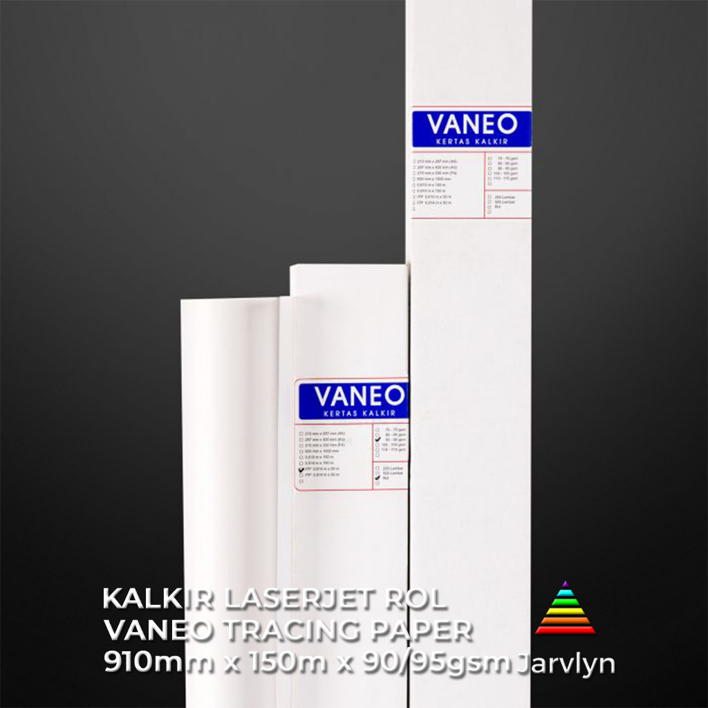 Jual Vaneo Kertas Kalkir Rol 90/95 gsm 91cm x 150m Tracing Paper ...