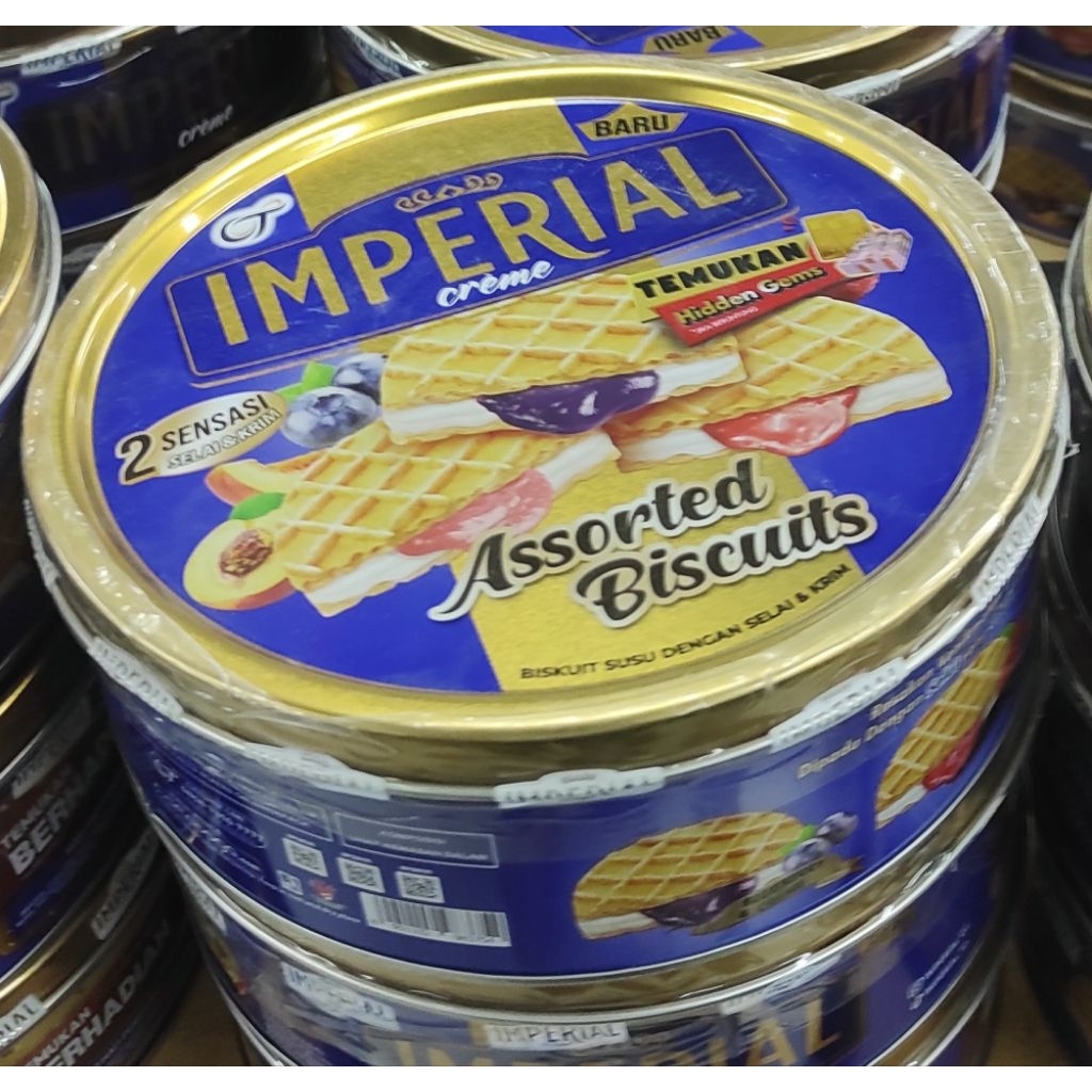 Jual Imperial Biscuit Susu blueberry Selai & Krim Assorted 216Gr ...