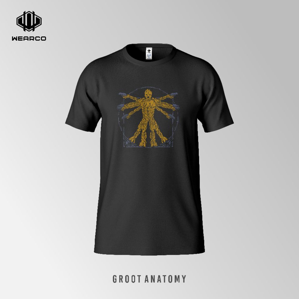 Jual WEARCO T-SHIRT: GROOT ANATOMY | Shopee Indonesia