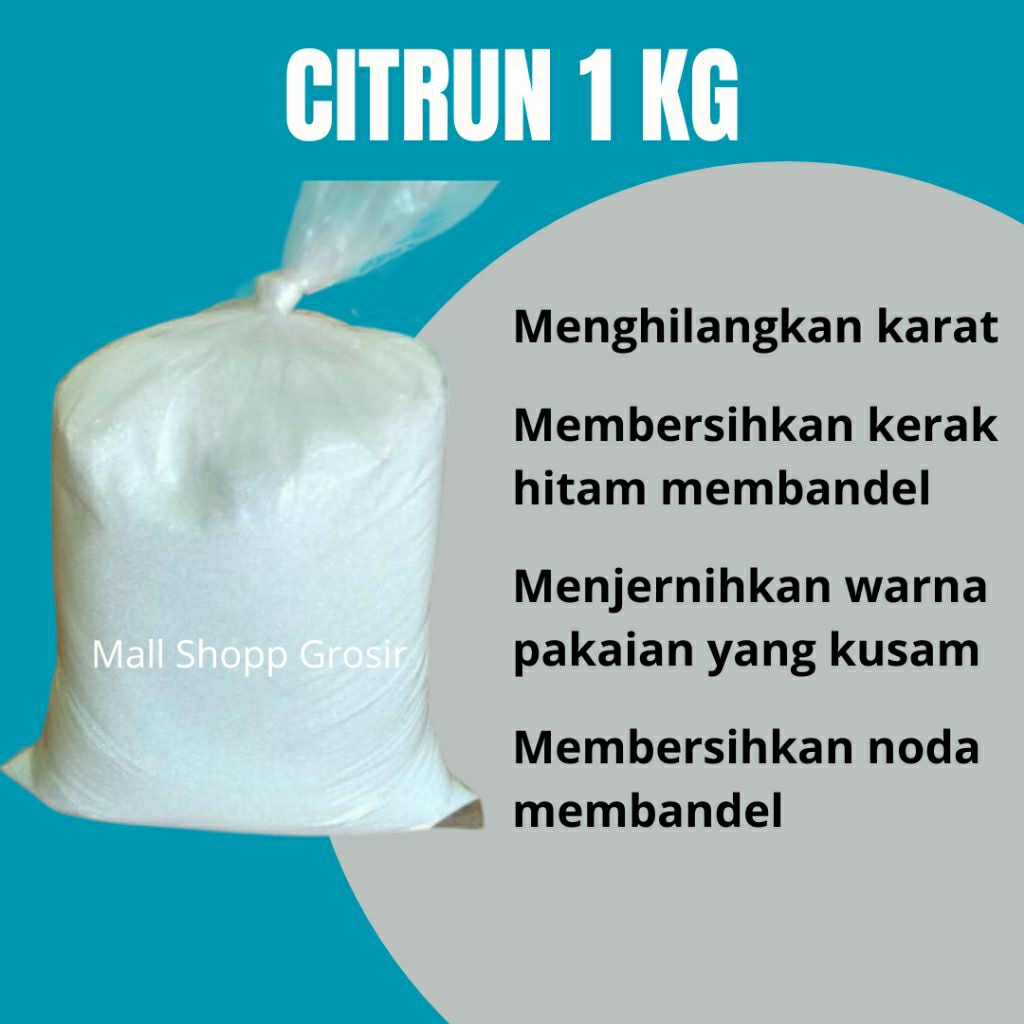 Jual Citrun 1 Kg Biang Sitrun Serbuk Ajaib Bubuk Pembersih Pakaian ...