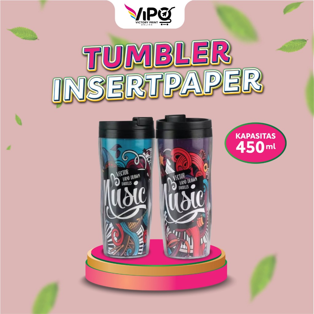 Jual Tumbler insert paper custom 320 ml | Shopee Indonesia