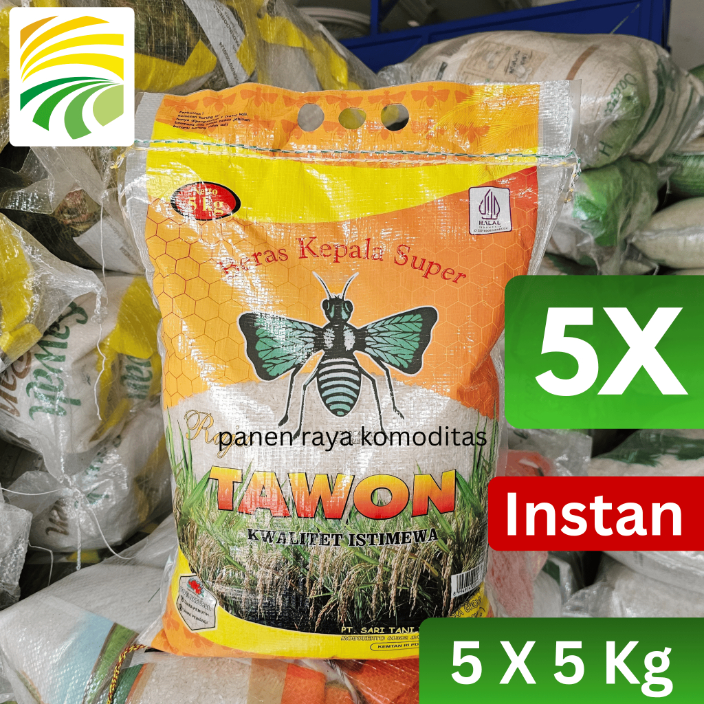 Jual Beras Raja Tawon Kuning 5kg x 5 (1 Ball) | Shopee Indonesia