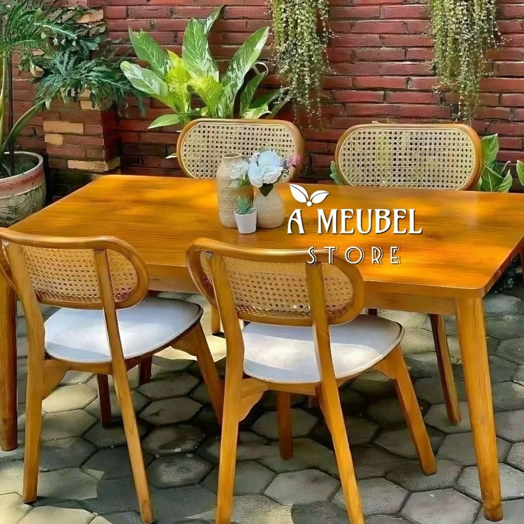 Jual DINNING SET MINIMALIS TOP TABLE MEJA MAKAN ROPAN DESAIN MODERN ...