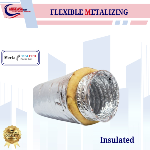 Jual Flexible Ducting/ Defa Duct/ Metalizing isolasi 4" 6" 8" 10" 12 ...