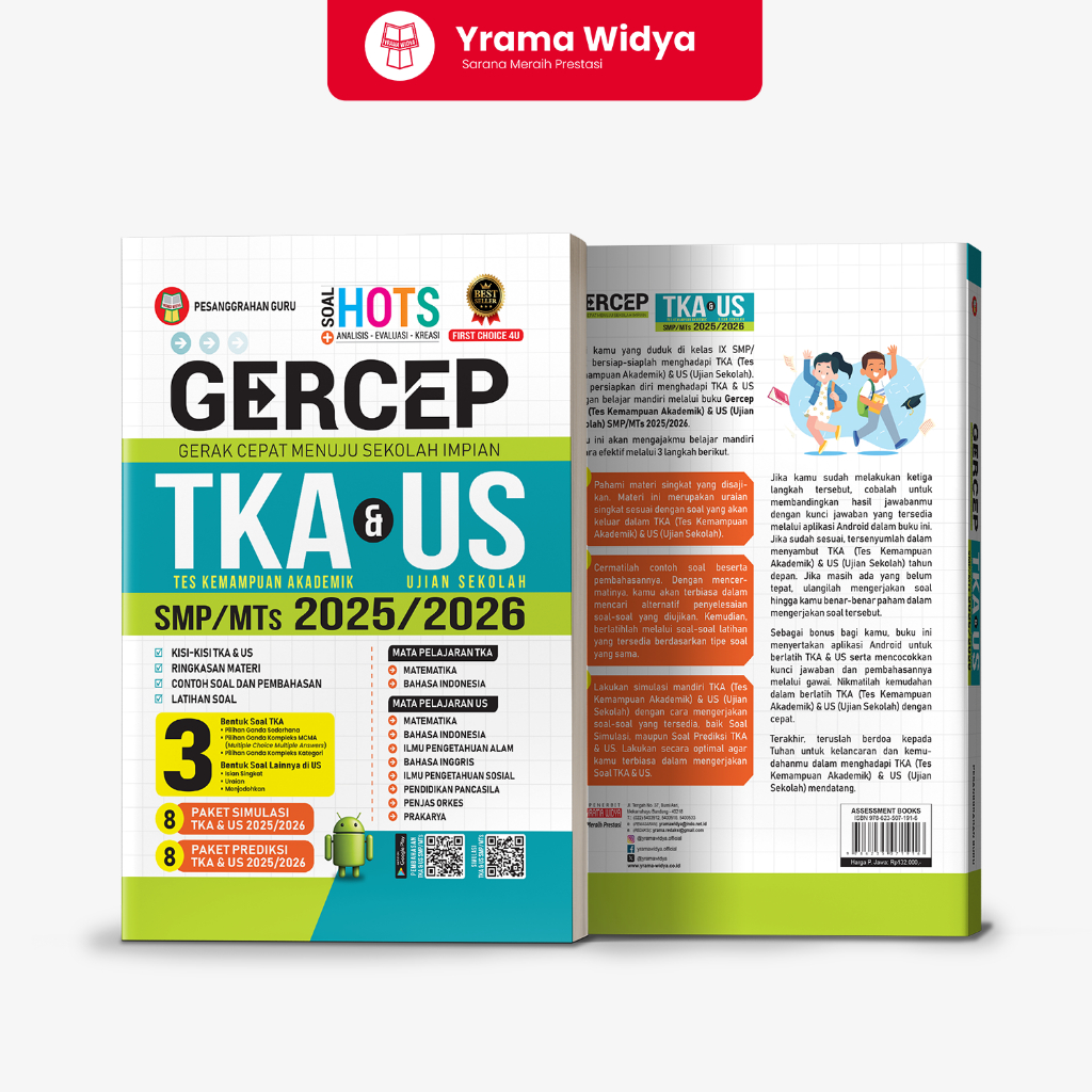 Jual Yrama Widya - Buku Gercep TKA SMP/MTs 2025/2026 | Shopee Indonesia