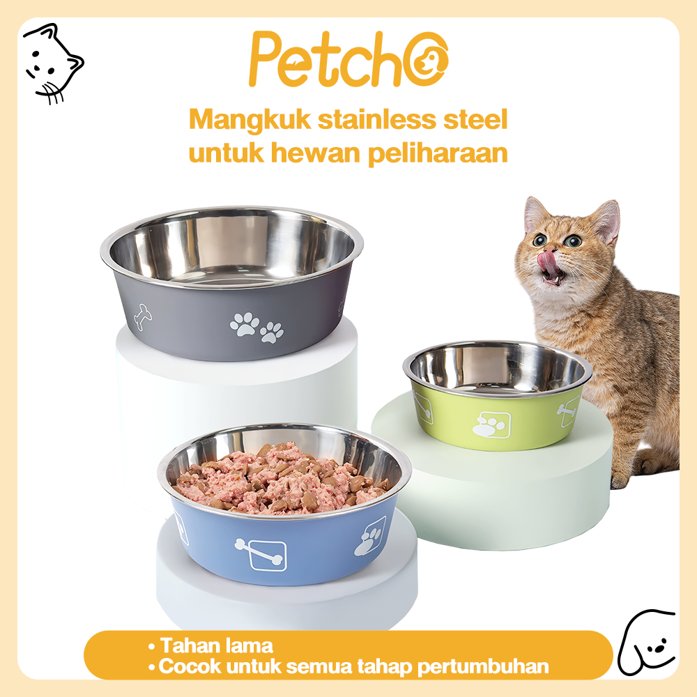 Jual Petcho Mangkuk Makanan Kucing Tempat Makan Anjing Pet Feeder ...
