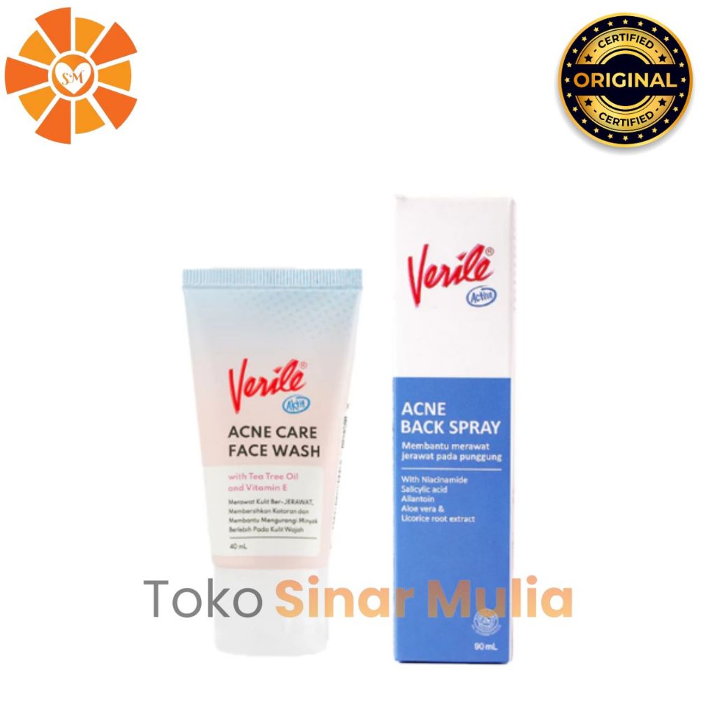 Jual Verile Acne Gel 10gr & Face Wash 40gr | Shopee Indonesia