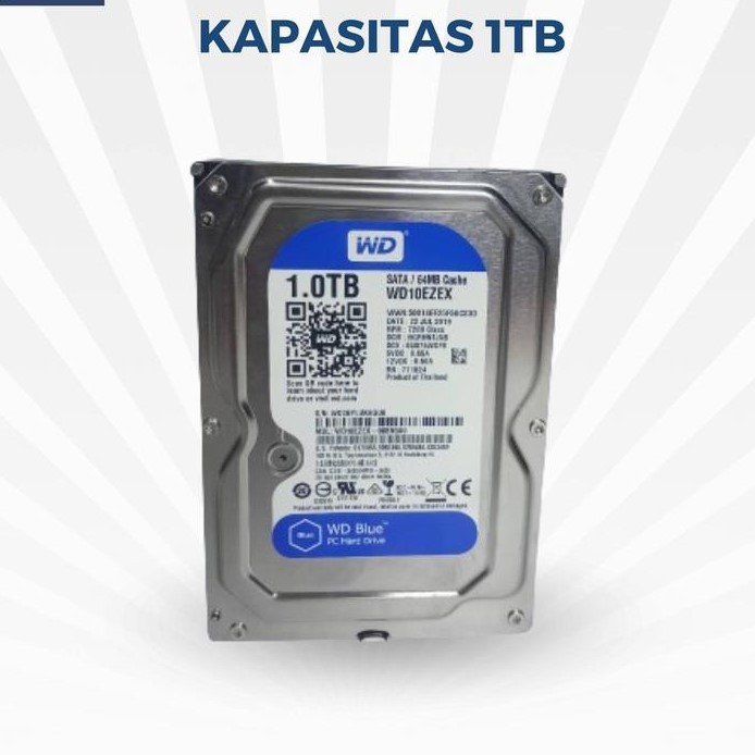 Jual Hardisk PC 1TB WD Blue Rpm 7200 Sata 3.5 For Computer Hdd | Shopee ...