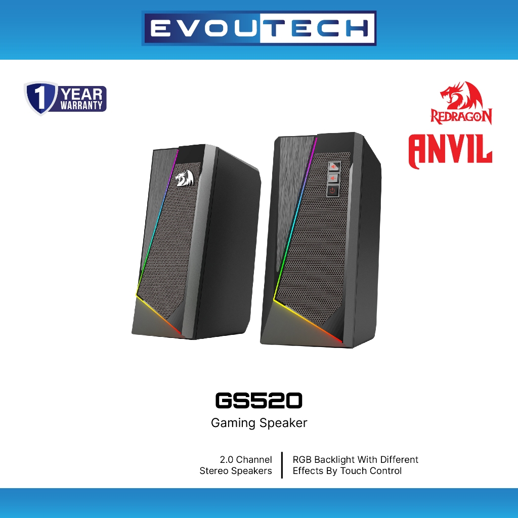Jual [Evoutech Mall] Redragon ANVIL GS520 RGB Speaker Classic design ...