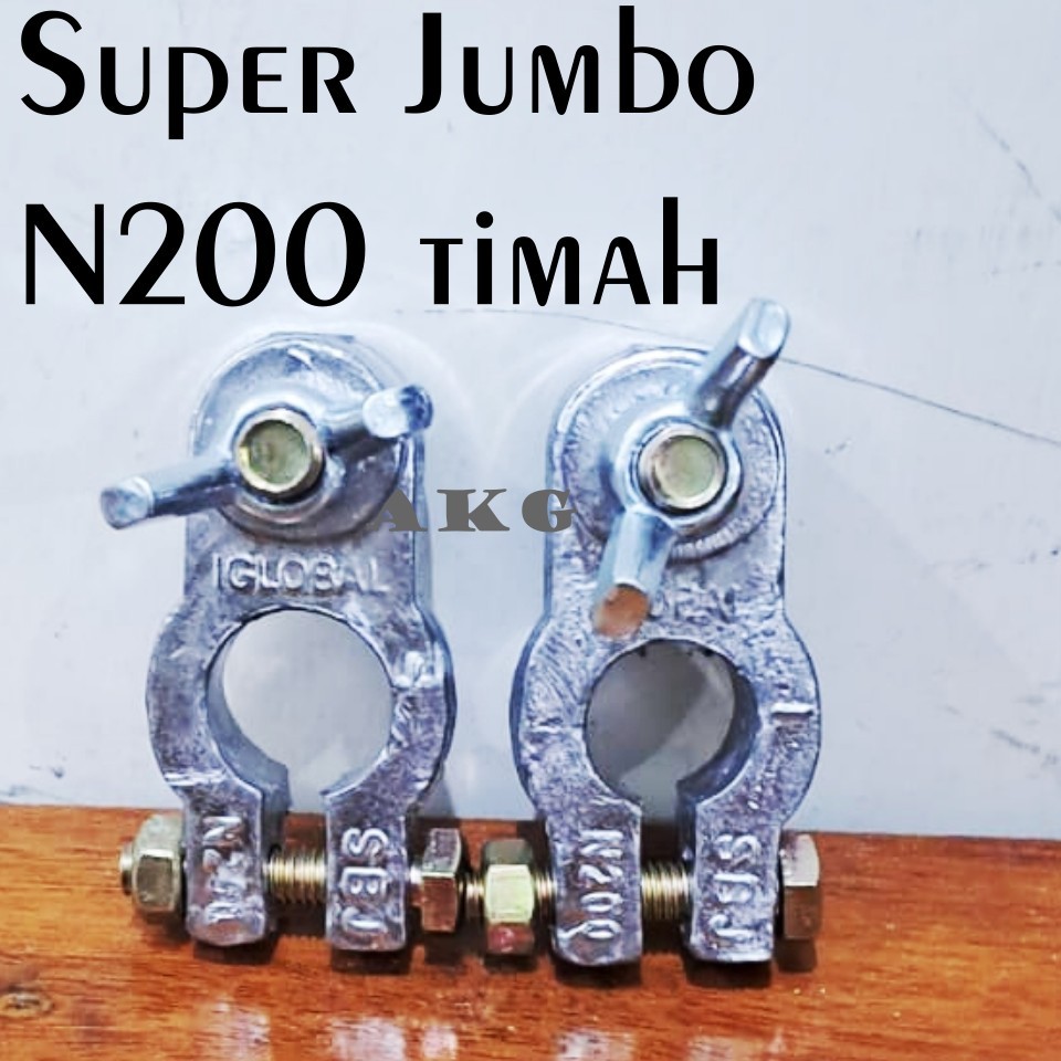 Jual Kepala Aki Besar Mobil Bahan Timah Ukuran SUPER JUMBO N200 ...