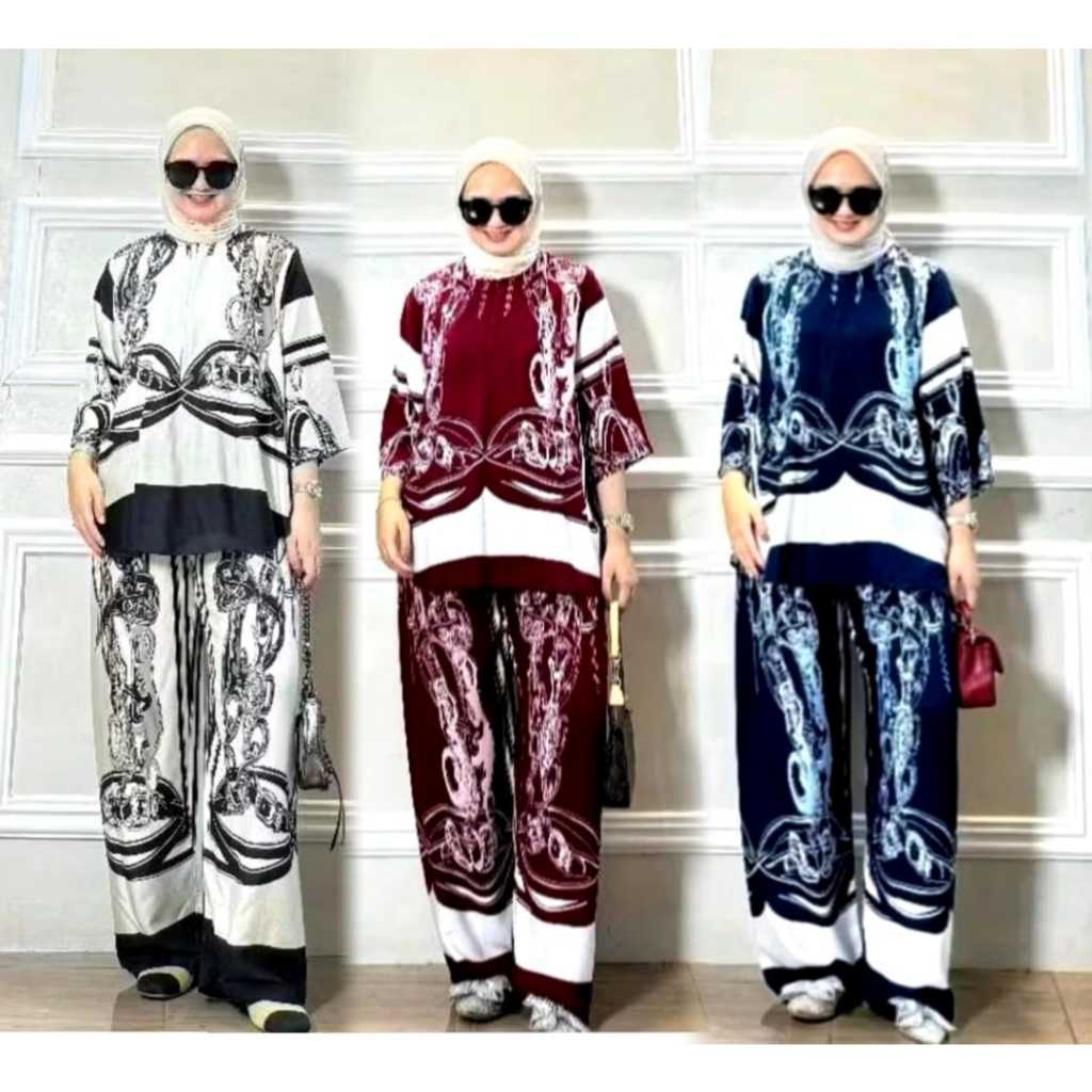 Jual MIA ONE SET RAYON MOTIF VIRAL PREMIUM SETELAN CELANA WANITA ...
