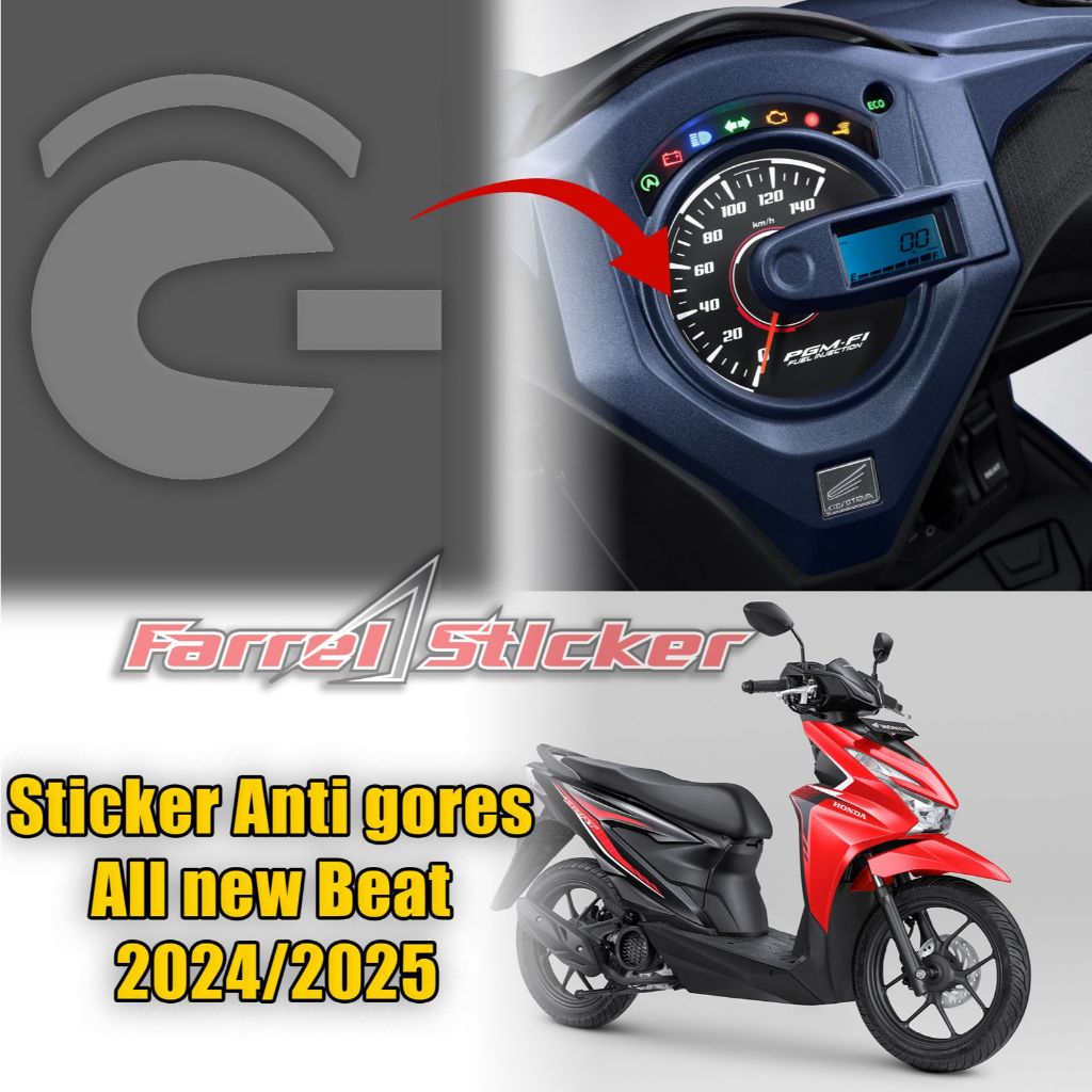 Jual Stiker Anti Gores Spido ALL NEW BEAT 2025 Sticker Speedometer Beat ...