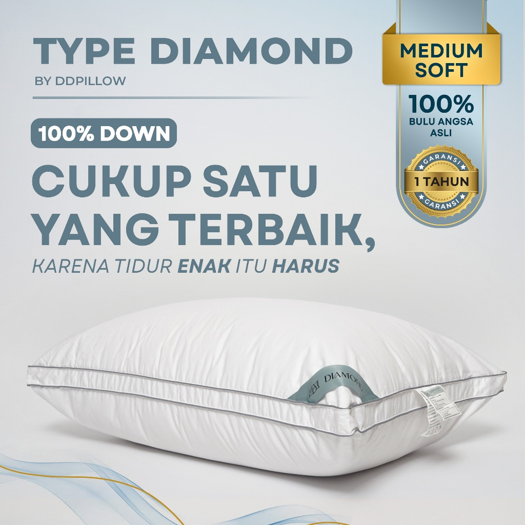 Jual DDPillow Bantal Bulu Angsa Asli / Bantal Hotel Bintang 5, Type Diamond 100% Goose Down ...