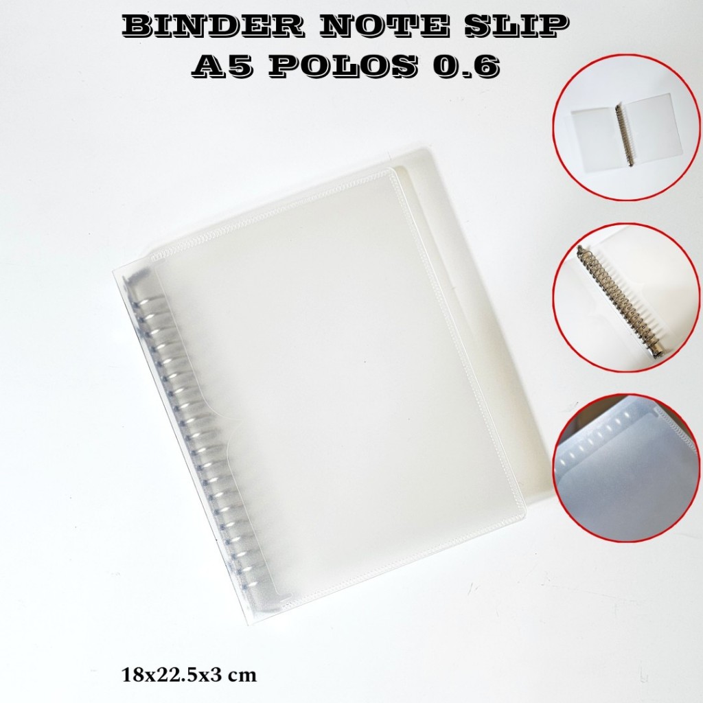 Jual GG Binder Note A5 slip Polos 0.6(Minimal 50pc) / Bindernote / Buku ...