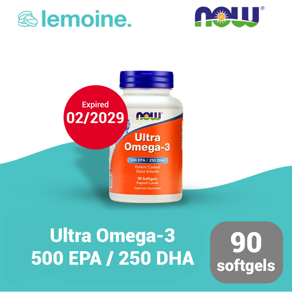Jual Now Ultra Omega 3 500 EPA 250 DHA Suplemen Minyak Ikan Menurunkan Kolesterol 90 Softgels ...