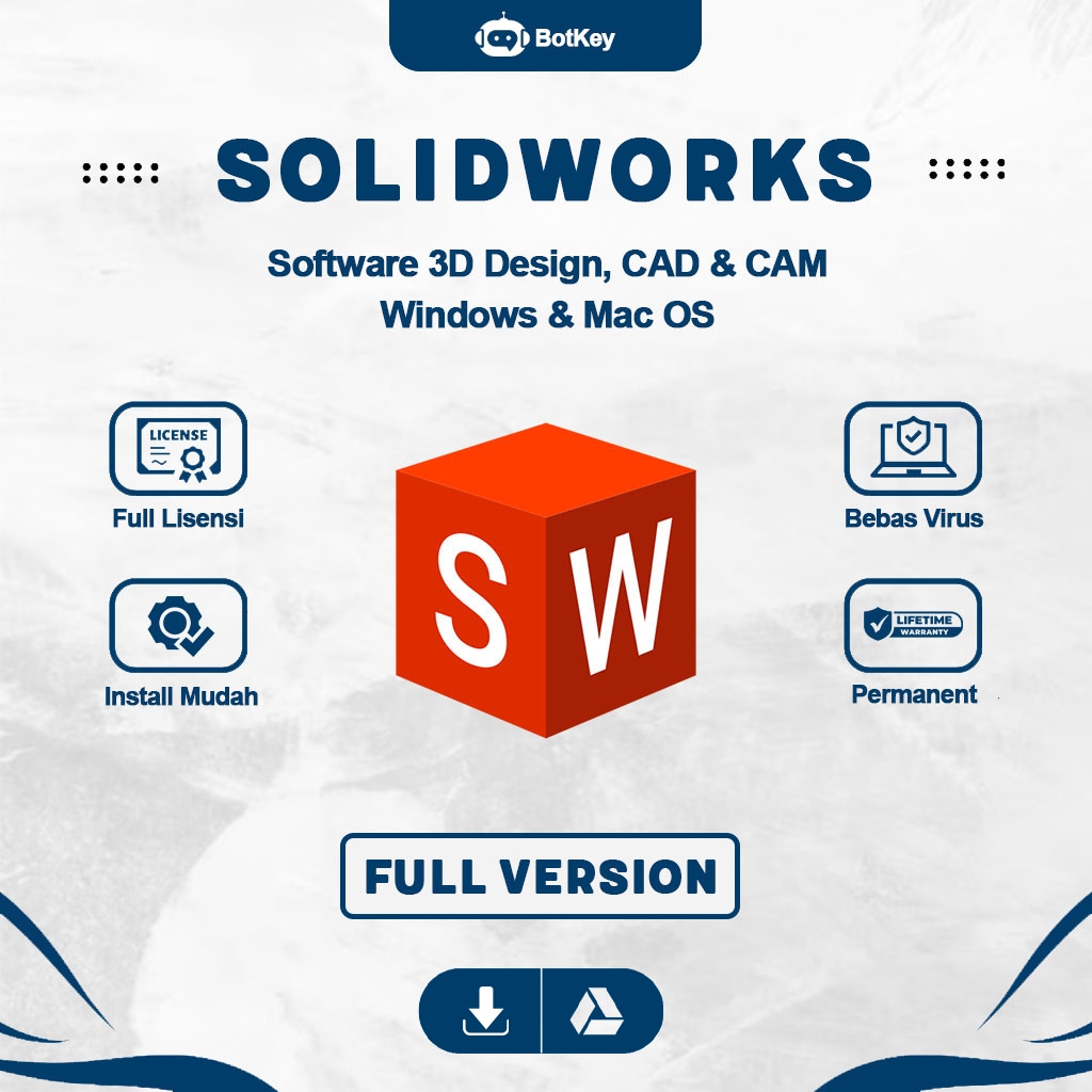 Jual SolidWork 2025 2024 2023 2022 2021 2020 2019 Full Version Lifetime ...