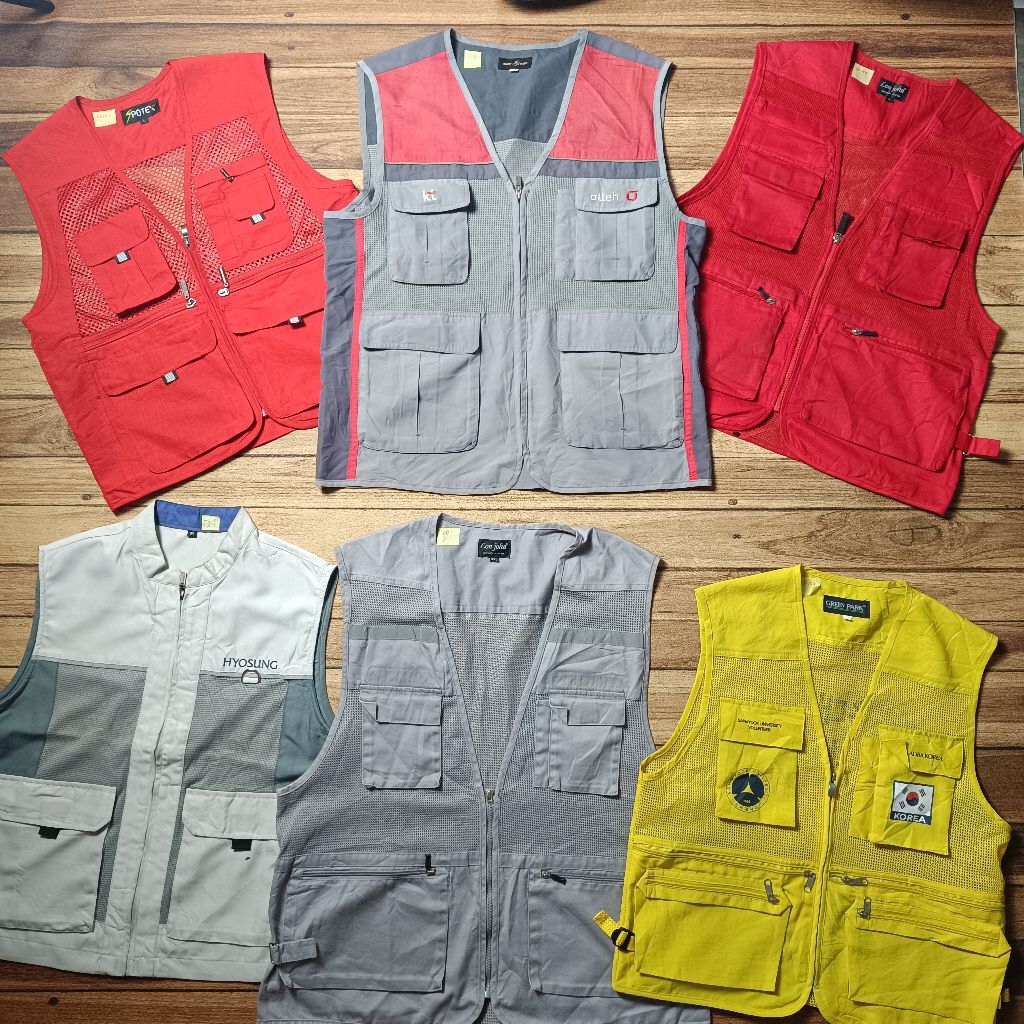 Jual (2) Vest Tactical / Utility Vest / Fishing Vest / Safety Vest ...