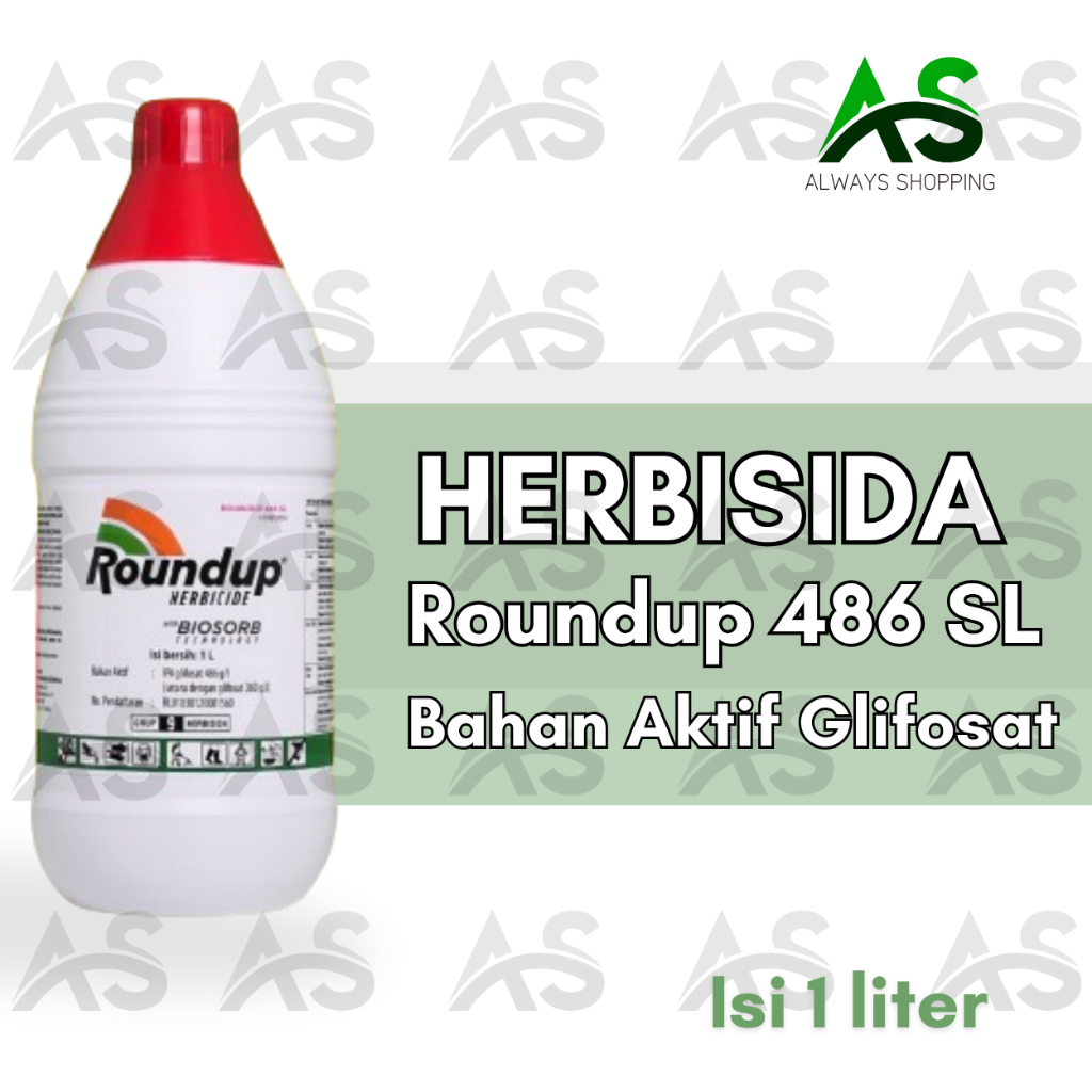 Jual [A1] Roundup 486 SL Herbisida Obat Pembasmi Rumput Liar 1 Liter ...