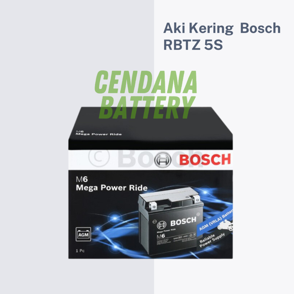 Jual Aki Motor Beat, Vario 110, Mio, Scoopy Bosch RBTZ-5S | Shopee ...