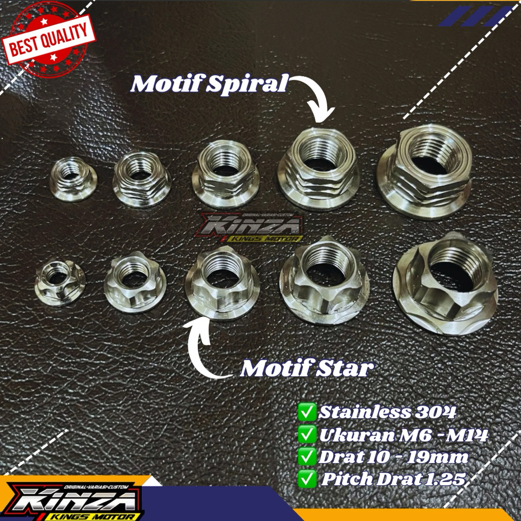 Jual MUR FLANGE M6 M8 M10 M12 M14 MUR DRAT 10 12 14 17 19 CUSTOM ...
