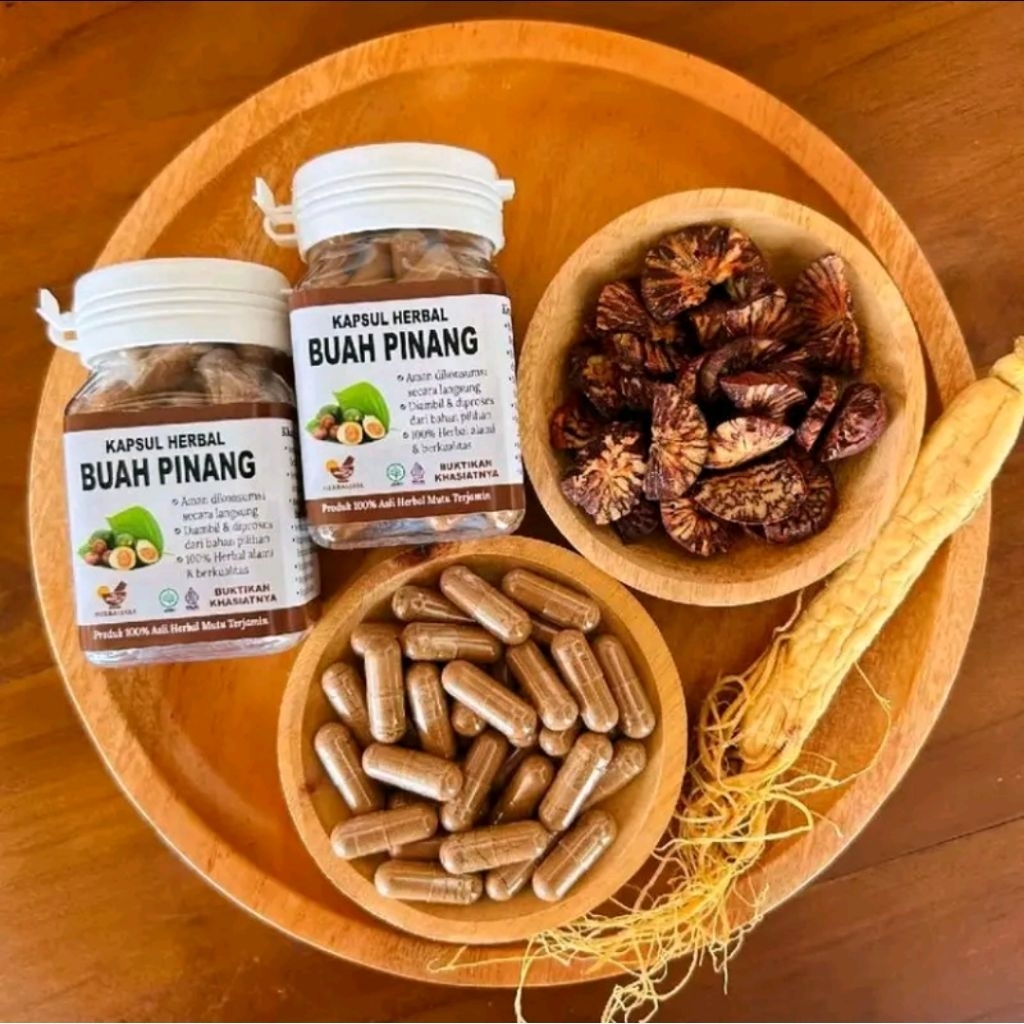Jual Herbal Kapsul Buah Pinang Muda Original isi 50 Kapsul HALAL MUI 00170012700600 | Shopee ...