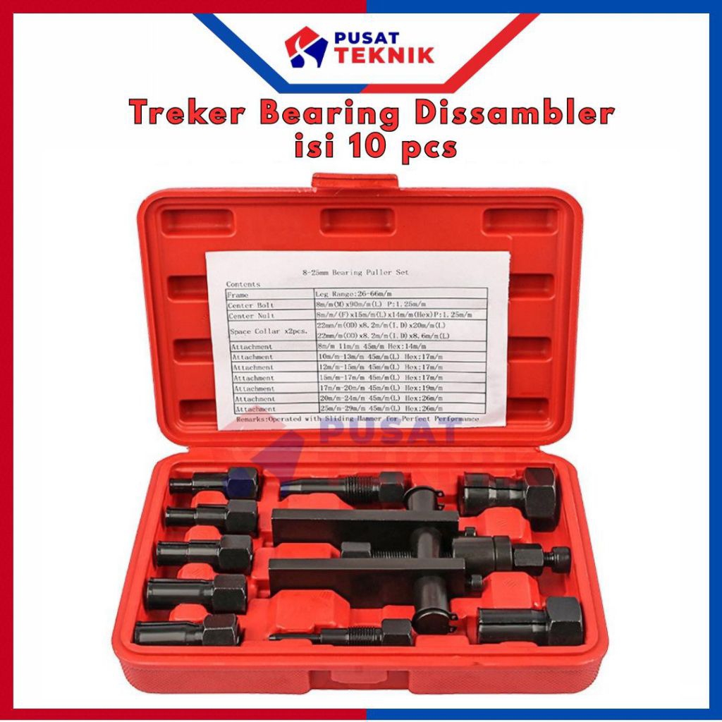 Jual 10Pcs Bearing Puller Set Treker Pencabut Bearing Set Treker Cabut ...