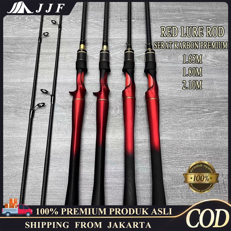 Jual 【COD】Joran Pancing 1.65M-2.1M Carbon Joran Baitcasting Portabel ...