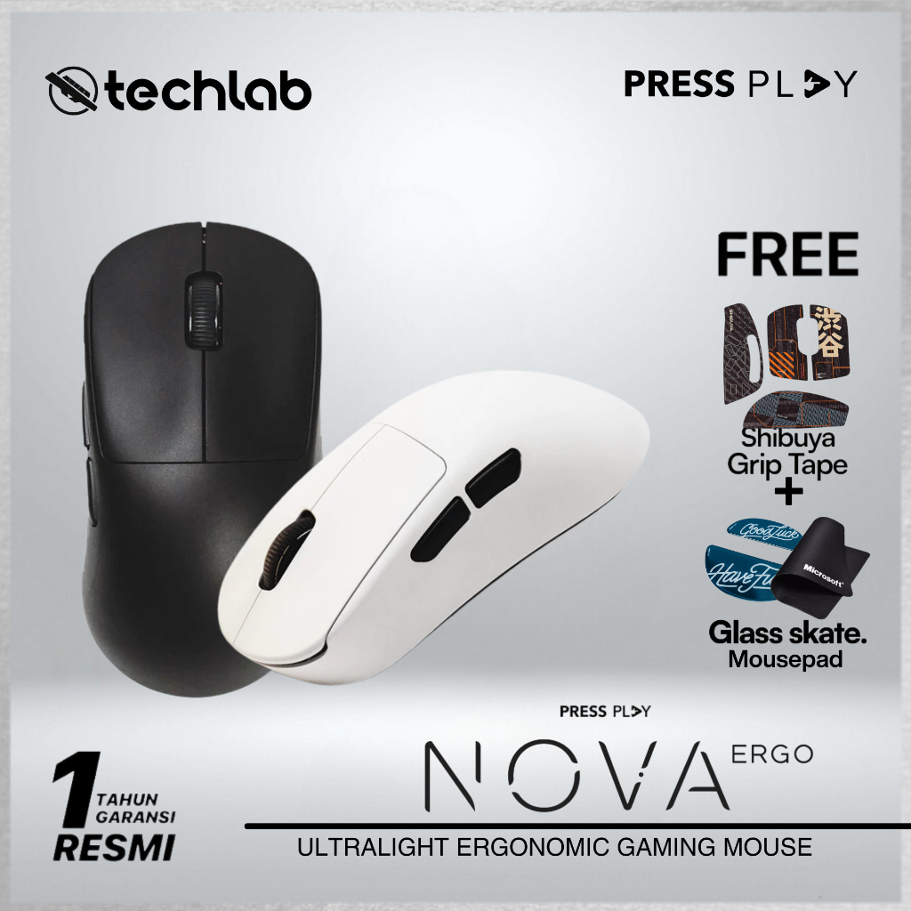 Jual Press Play NOVA Ergo Ergonomic Wireless Gaming Mouse by PressPlay ...