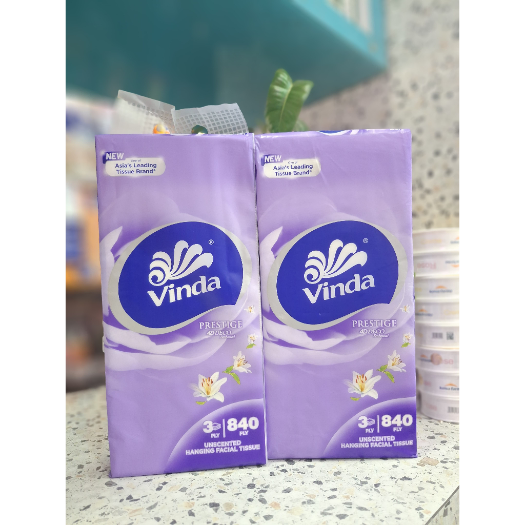 Jual VINDA TISSUE PRESTIGE 4D DECO EMBOSSED 3PLY 840 | Shopee Indonesia