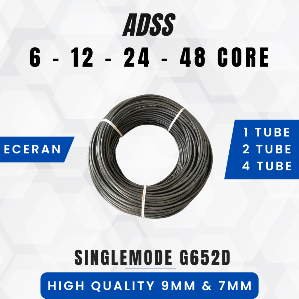 Jual Kabel FO 4 6 12 24 48 core KU Adss Duct Singlemode Kabel Fiber ...