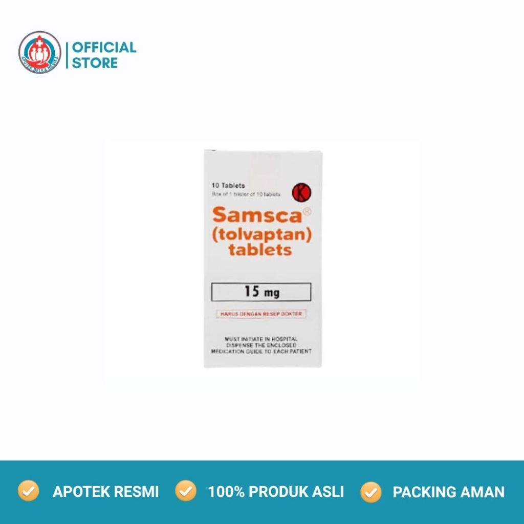 Jual SAMSCA TOLVAPTAN 15 MG PERLEMBAR ISI 10 TABLET | Shopee Indonesia