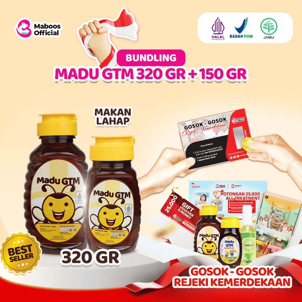 Jual Madu GTM 150 gr dan 320 gr | Multivitamin penambah nafsu makan anak Penggemuk Menaikkan ...