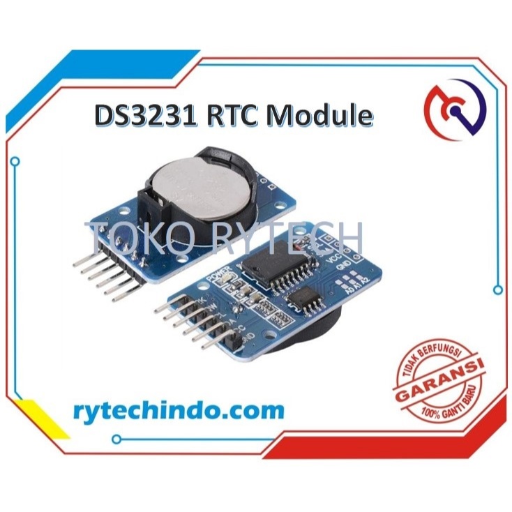 Jual RTC DS3231 AT24C32 I2C High Precision Real Time Clock Module ...