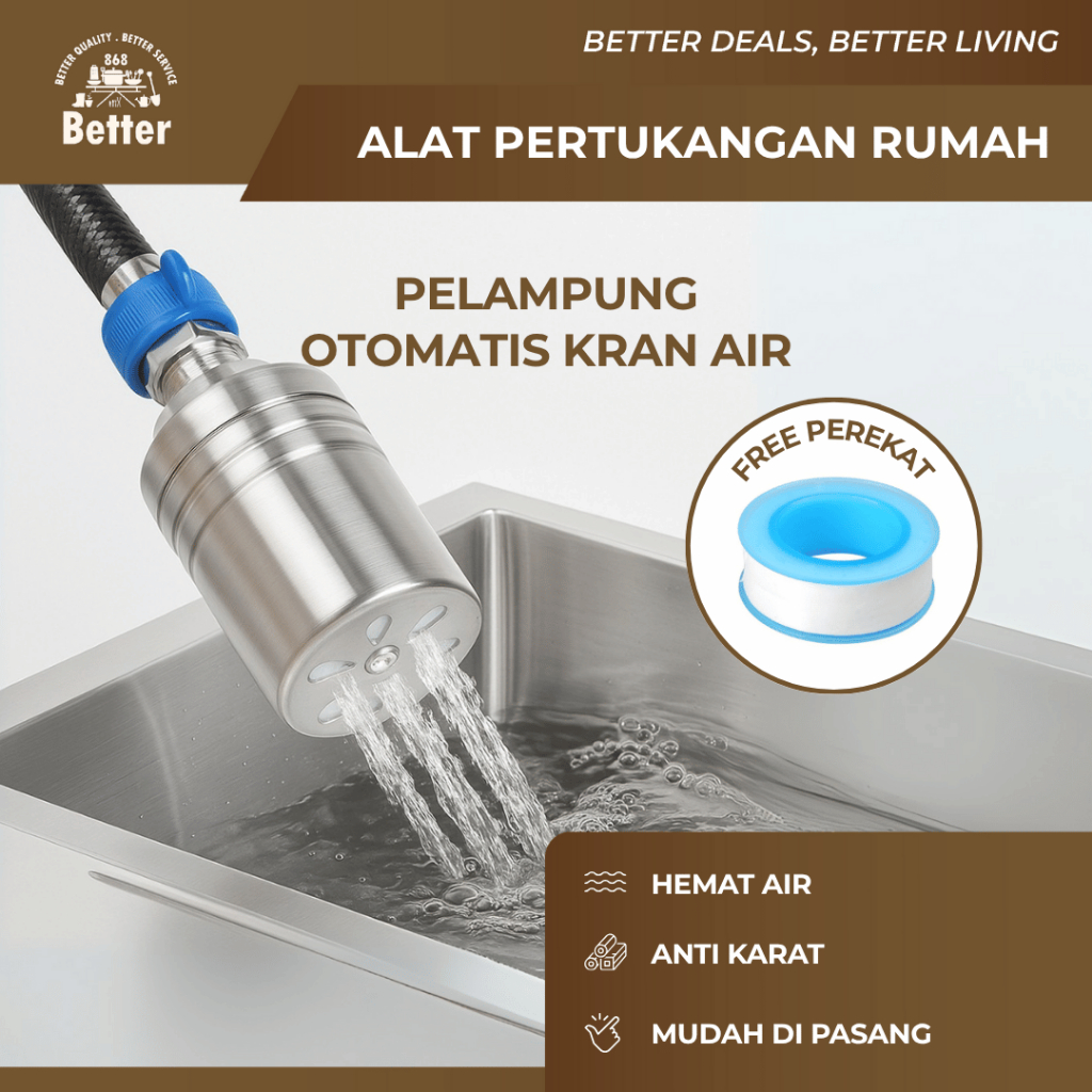 Jual Pelampung Valve Otomatis Anti Banjir Kran Air Stainless untuk ...