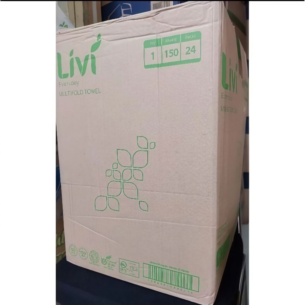 Jual TISSUE LIVI HAND TOWEL Multifold 150shet 1DUS / KARTON ISI 24PCS ...