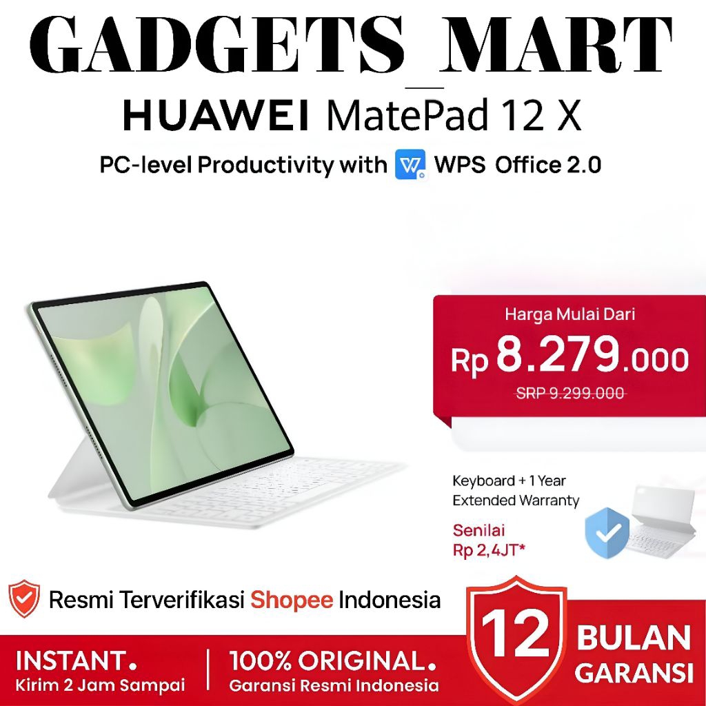 Jual Huawei MatePad 12 X 12GB 256GB | PC Level WPS Office PaperMatte ...