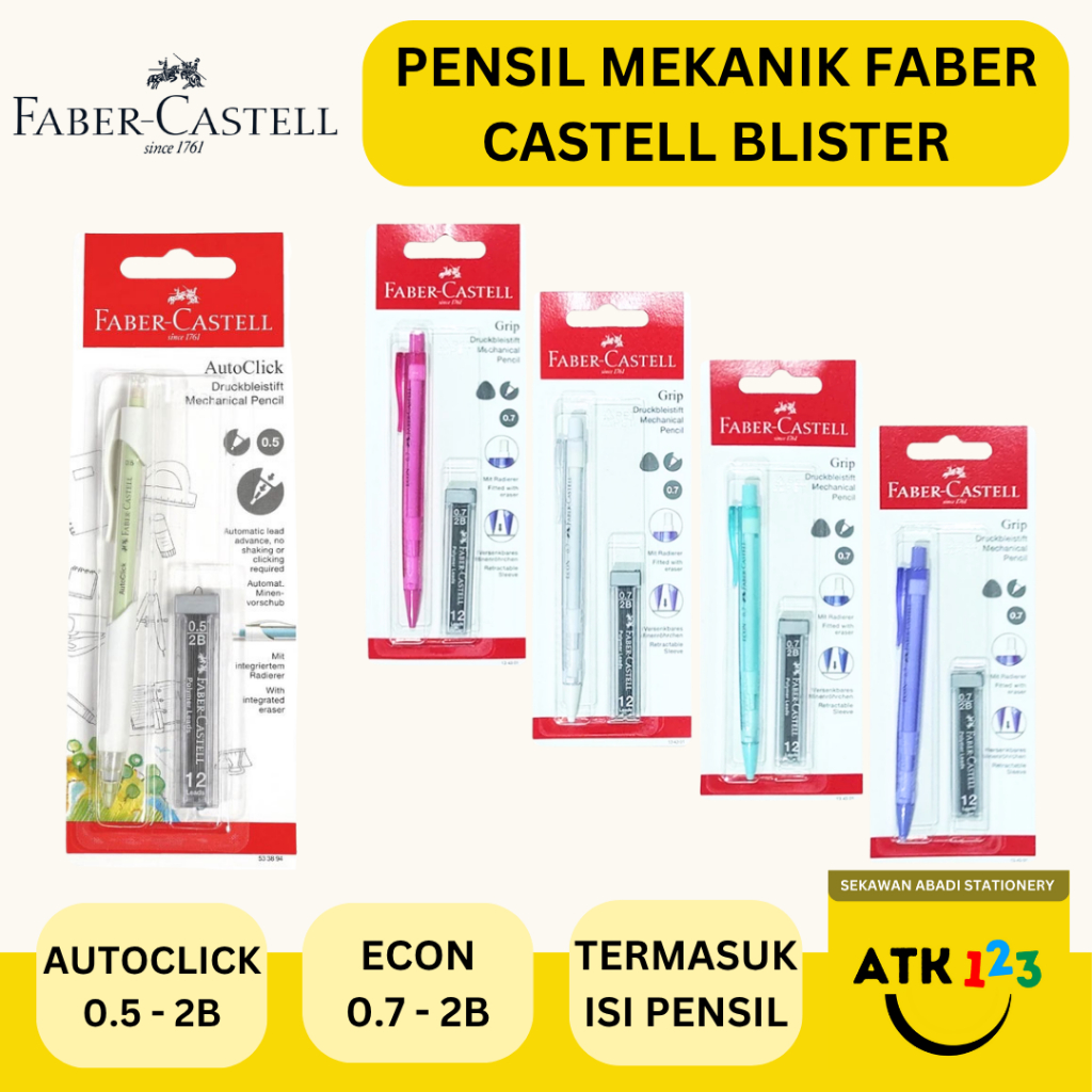 Jual FABER CASTELL Pensil Mekanik Mechanic Pencil Faber Castell ...