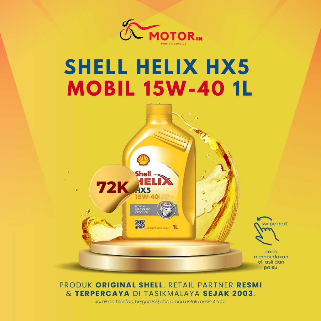 Jual Shell Helix HX5 15W-40 (1L) Oli Mobil | Shopee Indonesia
