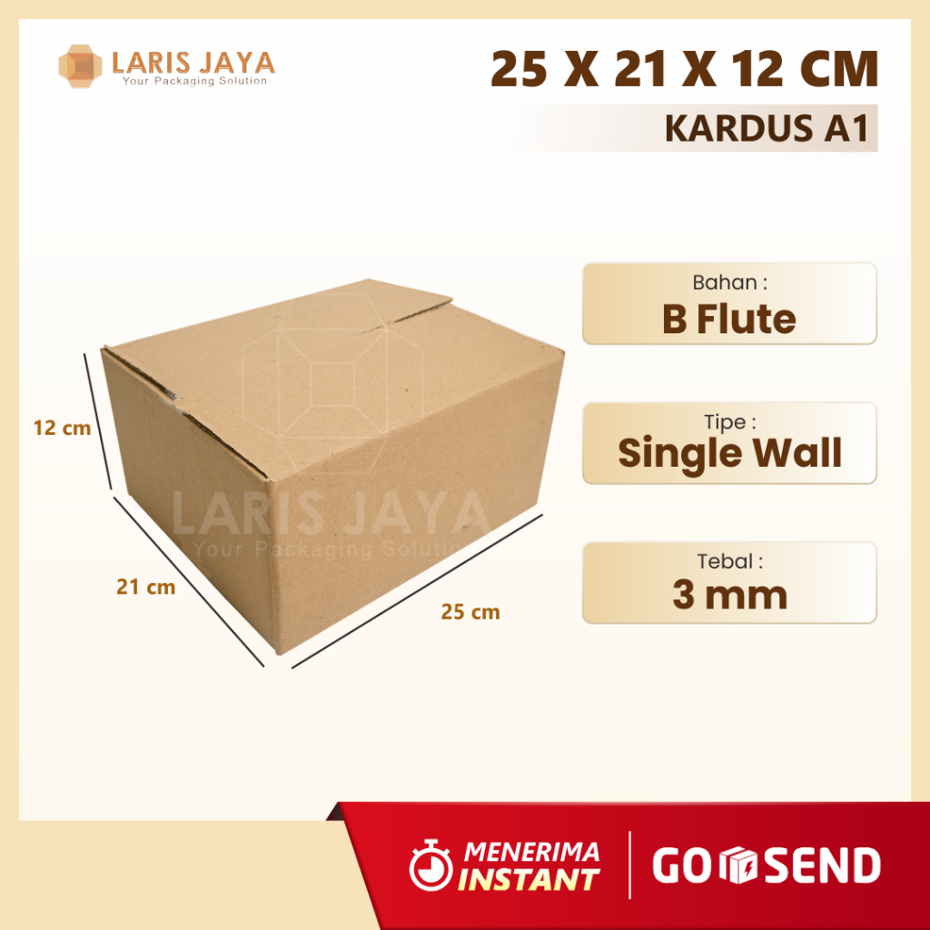 Jual Kardus | Box | Karton | Kotak Packing Hampers Single Wall 25 x 21 ...
