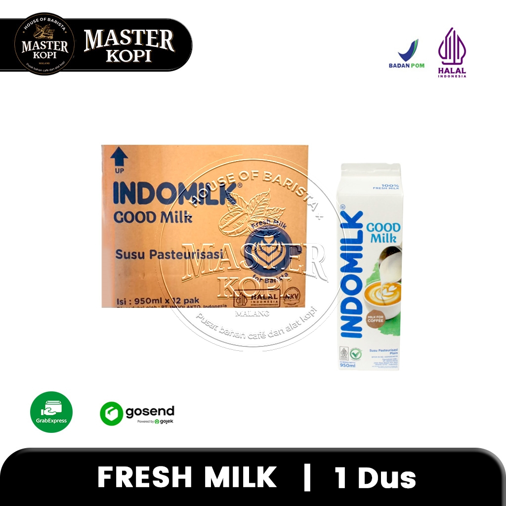 Jual Susu Fresh Milk INDOMILK 1 Karton Good Milk Susu Pasteurisasi ...