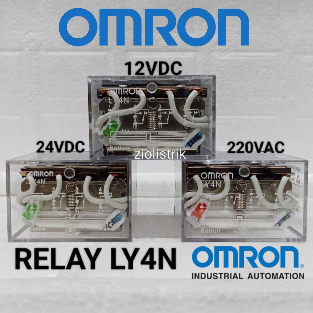 Jual relay omron LY4 LY4N LY4N-J 24vdc 14kaki 10a original | Shopee ...